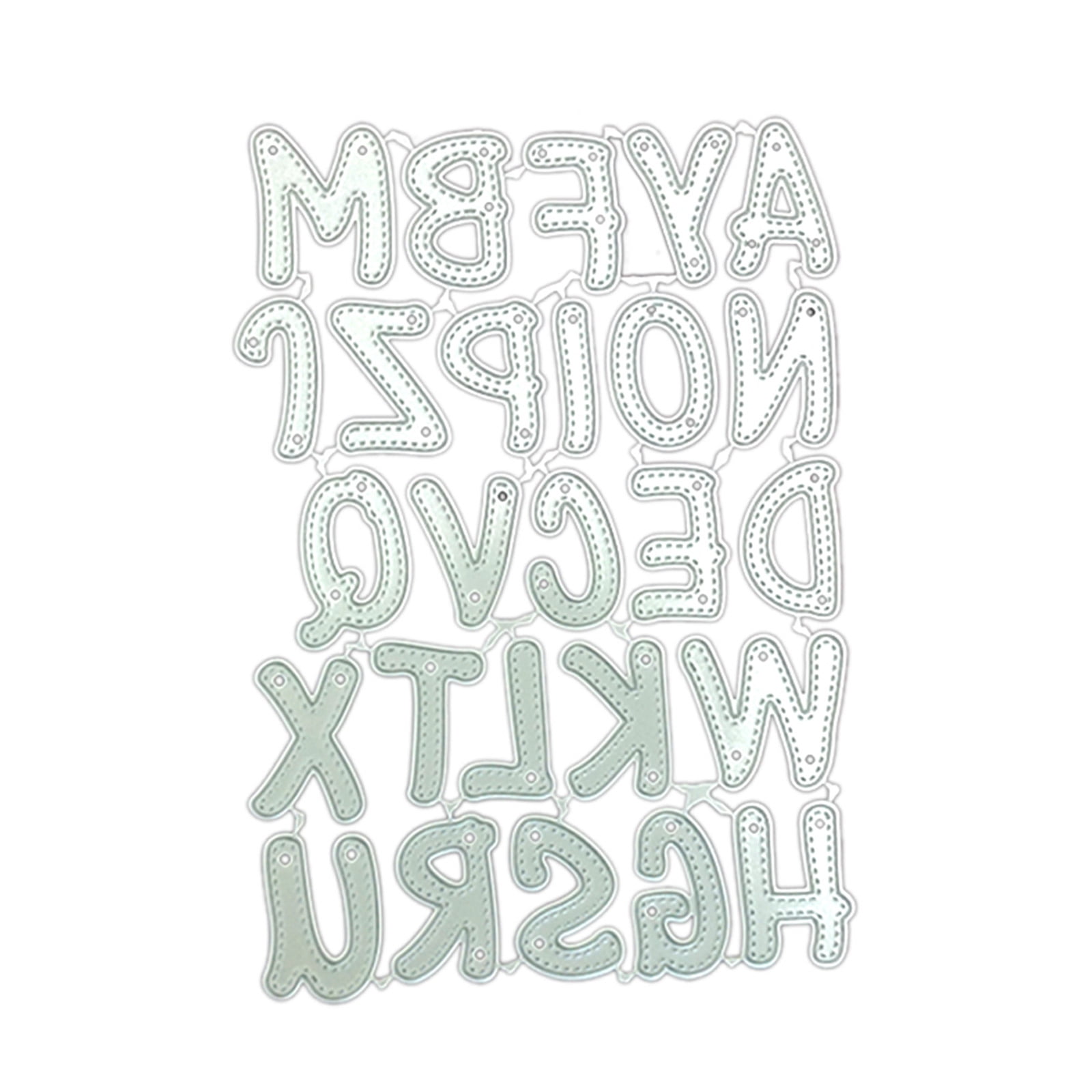 Letter Cutting Dies Alphabet Embossing Die Cuts Templates 4x5.8In for ...