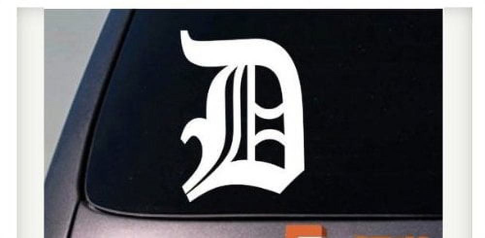 Letter D 6" Sticker Decal Old English Truck Car Window Teach Girl Craft ...