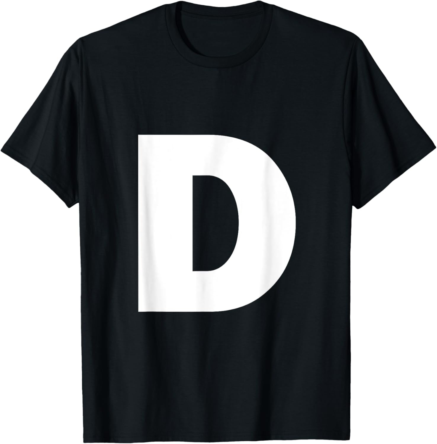Letter D Capital Alphabet Monogram Initial T-Shirt men and women can ...