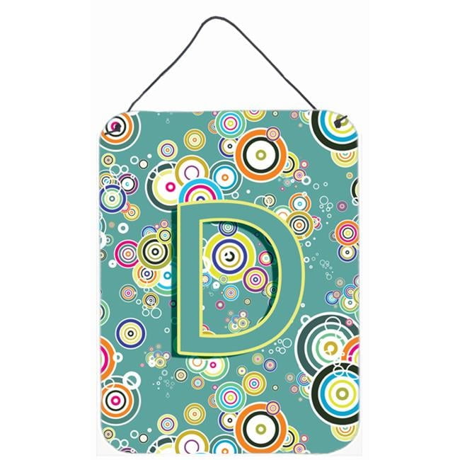 Letter D Circle Circle Teal Initial Alphabet Wall and Door Hanging ...