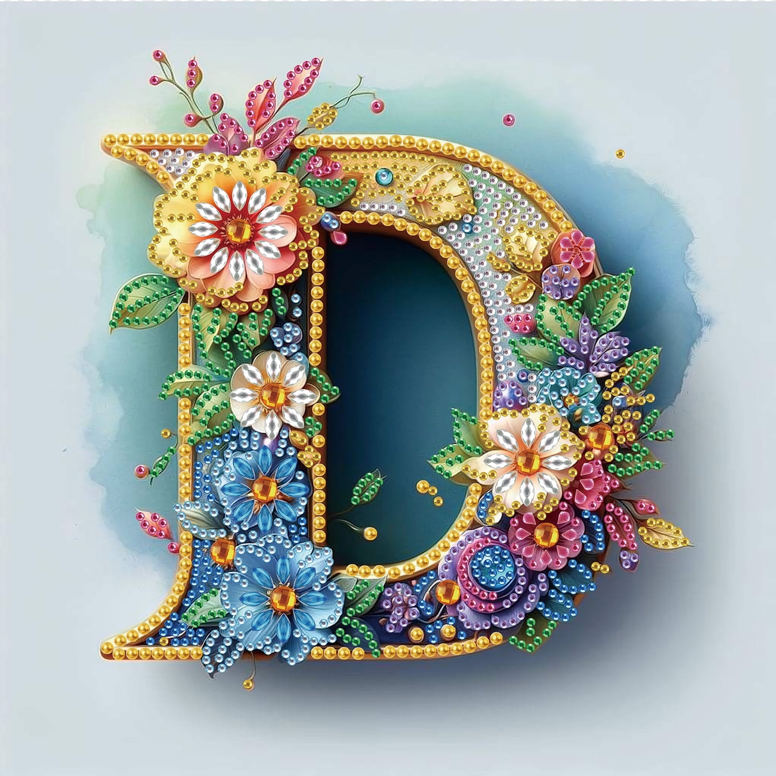 Letter D Diamond Art Painting Kit - Walmart.com