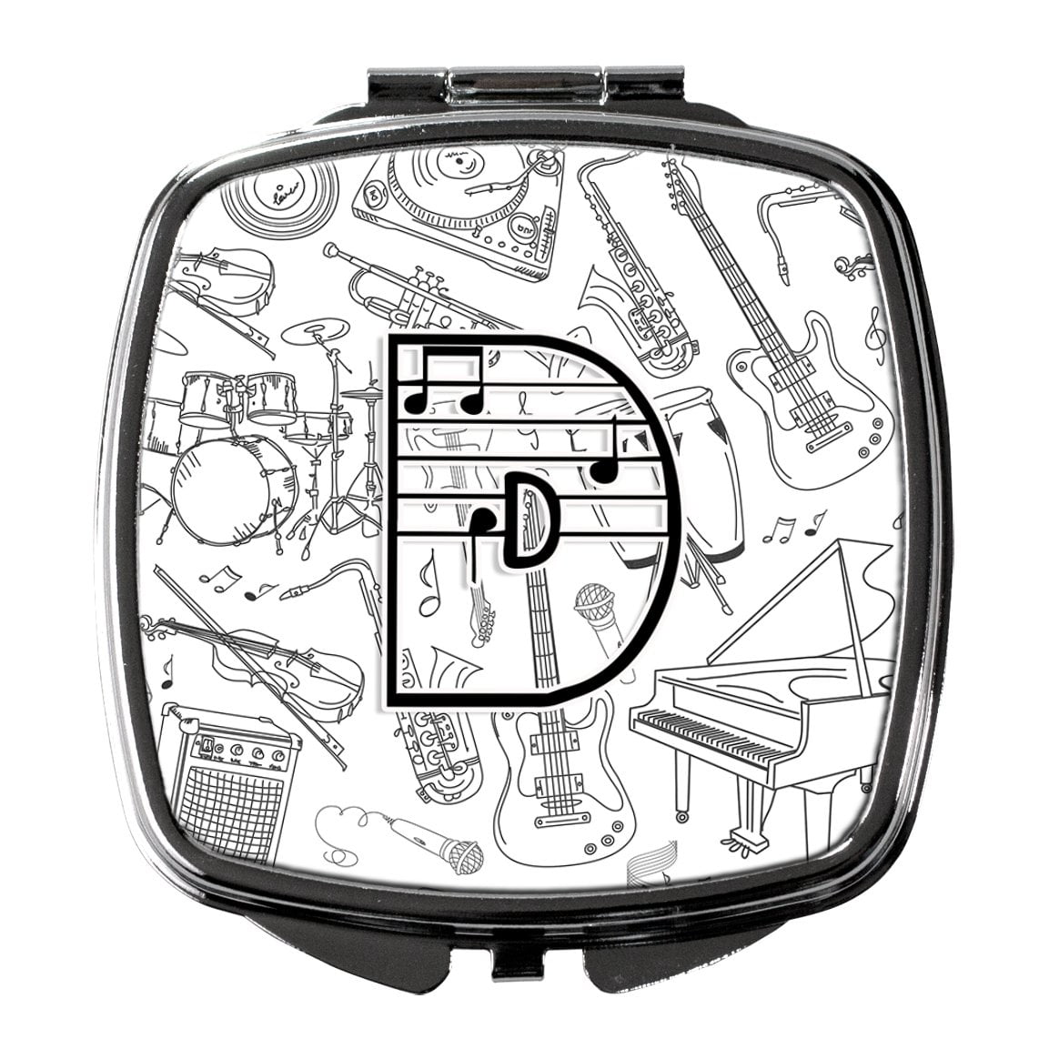 Letter D Musical Note Letters Compact Mirror - Walmart.com