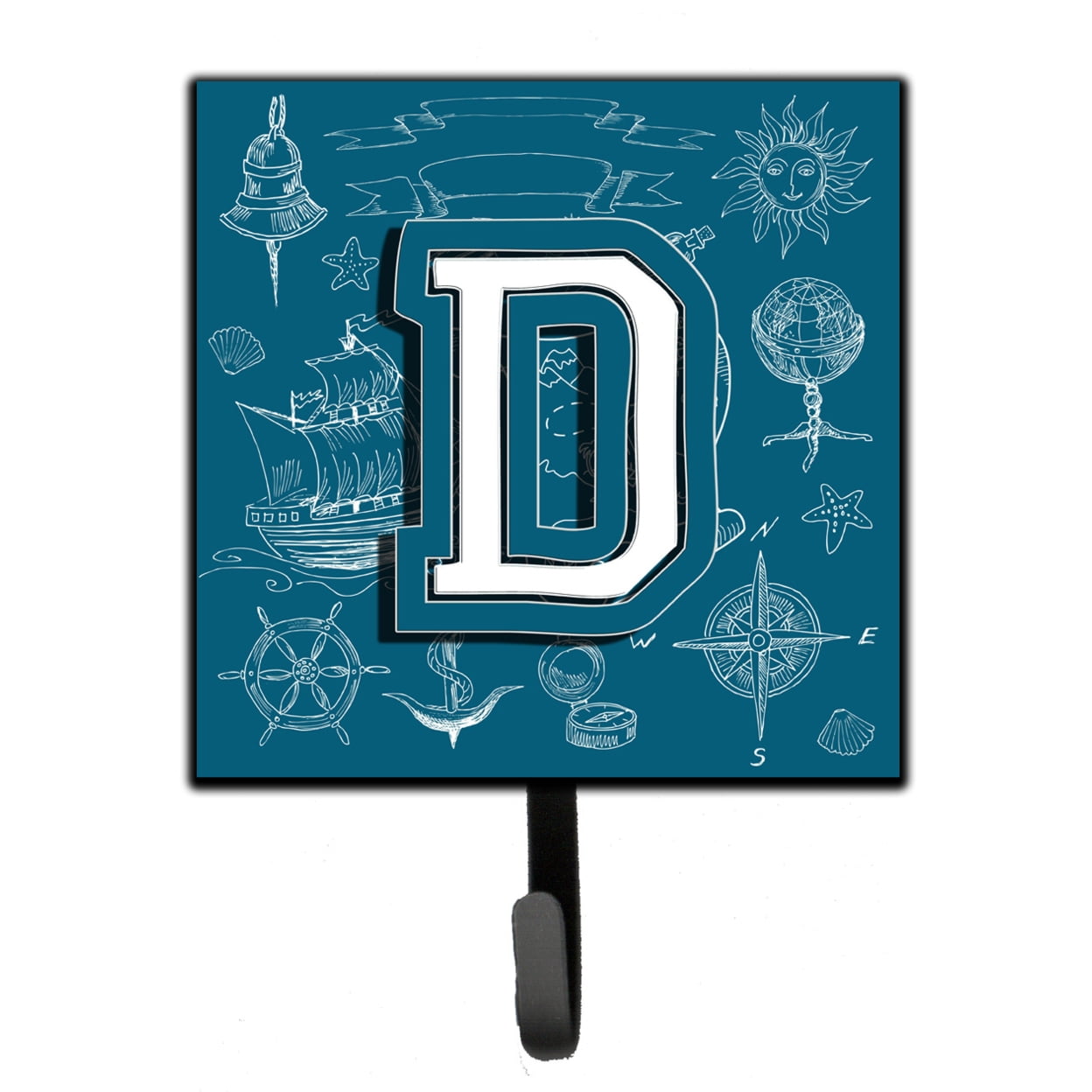 Letter D Sea Doodles Initial Alphabet Leash or Key Holder - Walmart.com