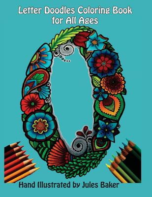 Letter Doodles Alphabet Coloring Book : Coloring Book for Adults and ...