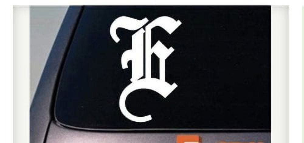 Letter E 6" Sticker Decal Old English Truck Car Window Teach Girl Craft ...