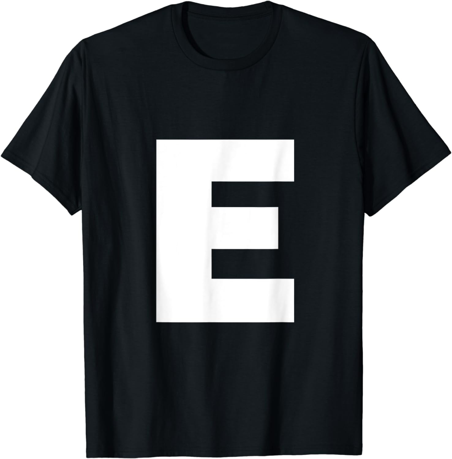 Letter E Capital Alphabet Monogram Initial T-Shirt - Walmart.com