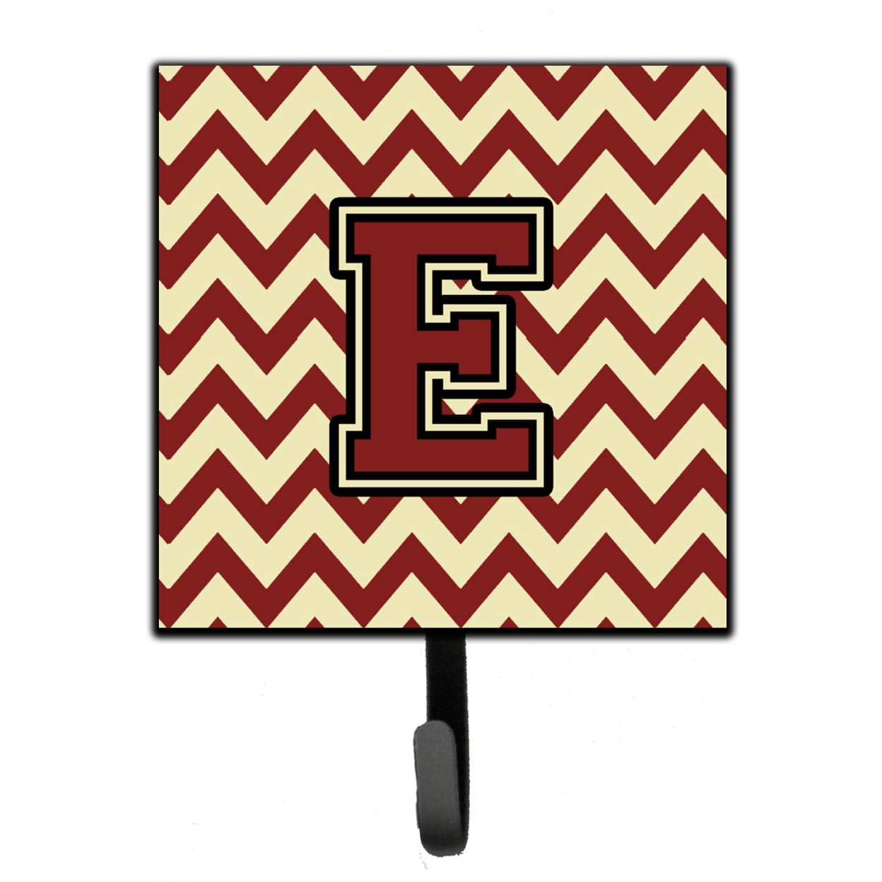Letter E Chevron Maroon and Gold Leash or Key Holder - Walmart.com