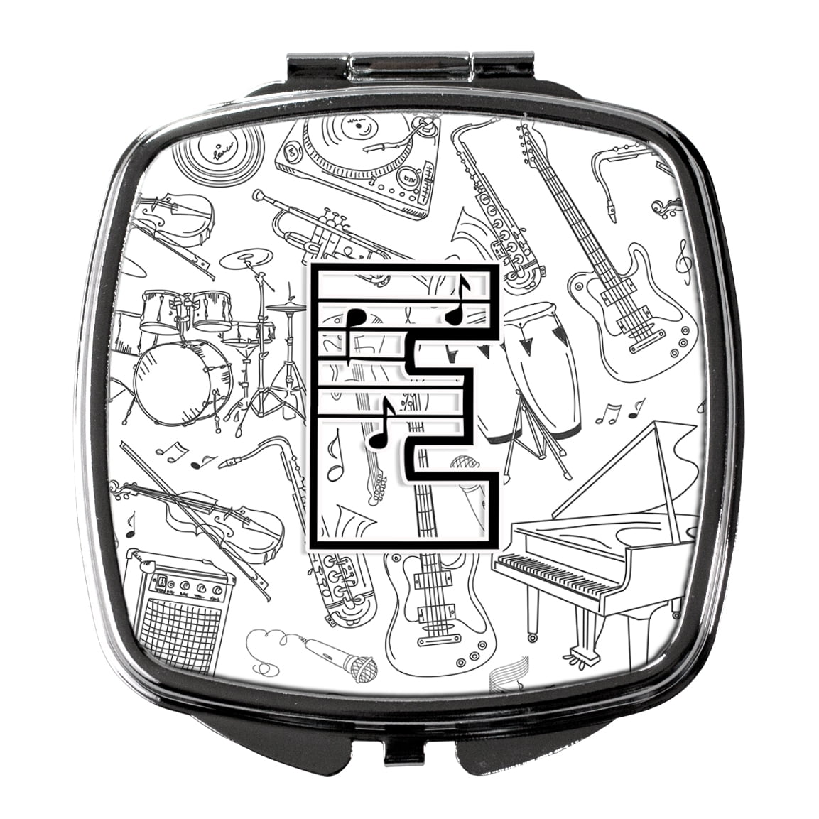 Letter E Musical Note Letters Compact Mirror - Walmart.com