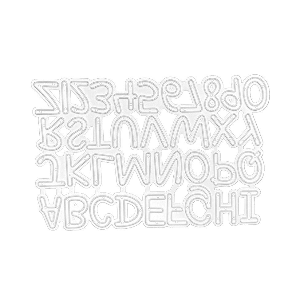 YOSADIER Carbon Steel Alphabet Cutting Dies Metal Stencils for ...