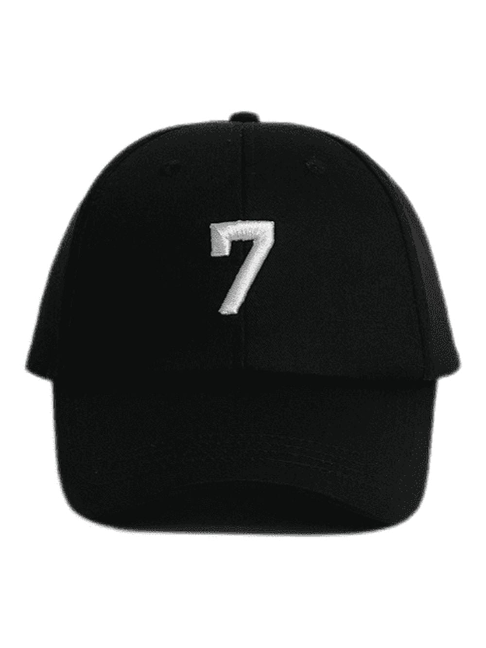 Letter Embroidered Hard Top Baseball Cap，black - Walmart.com