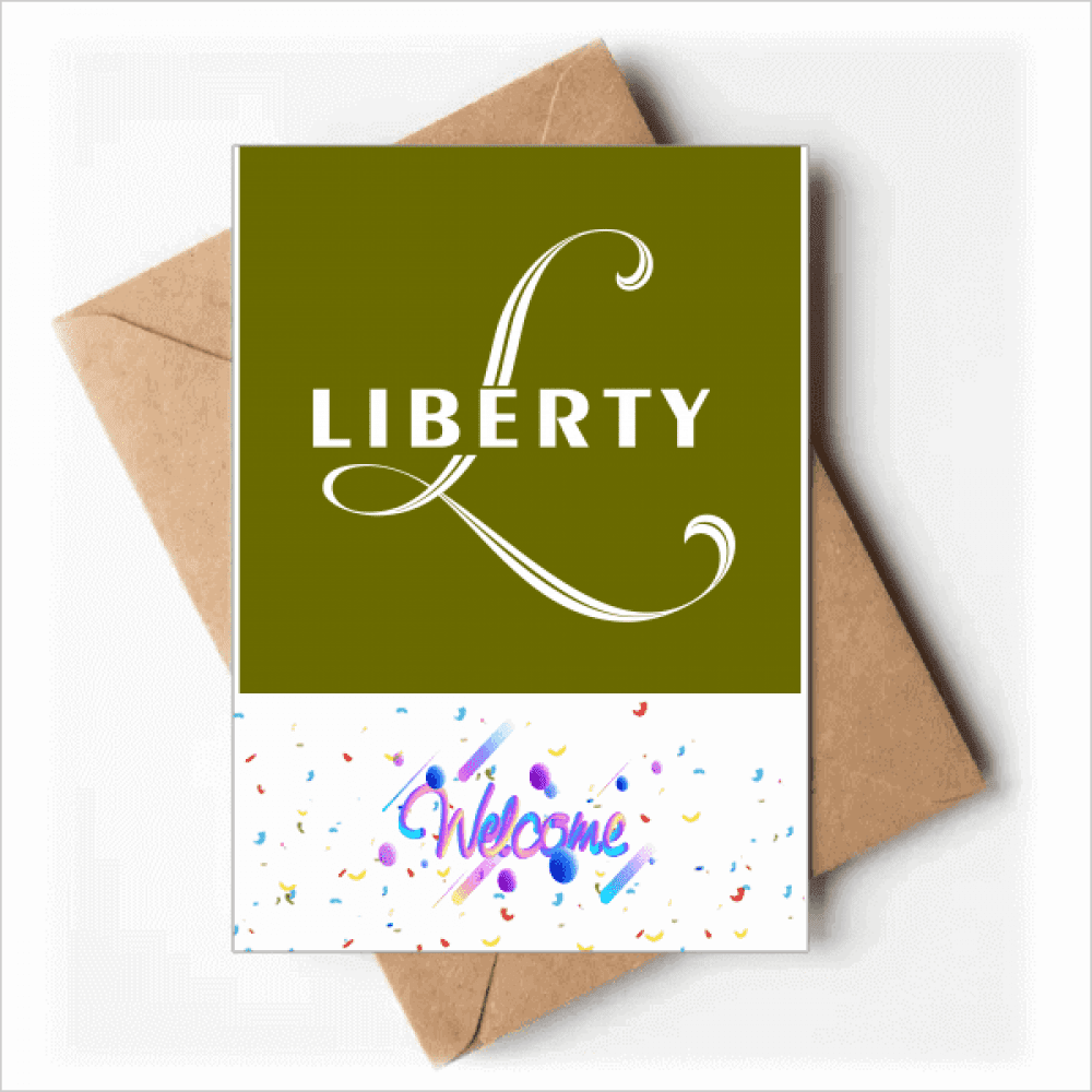 Letter Expression Liberty Late Welcome Back Greeting Cards Envelopes ...