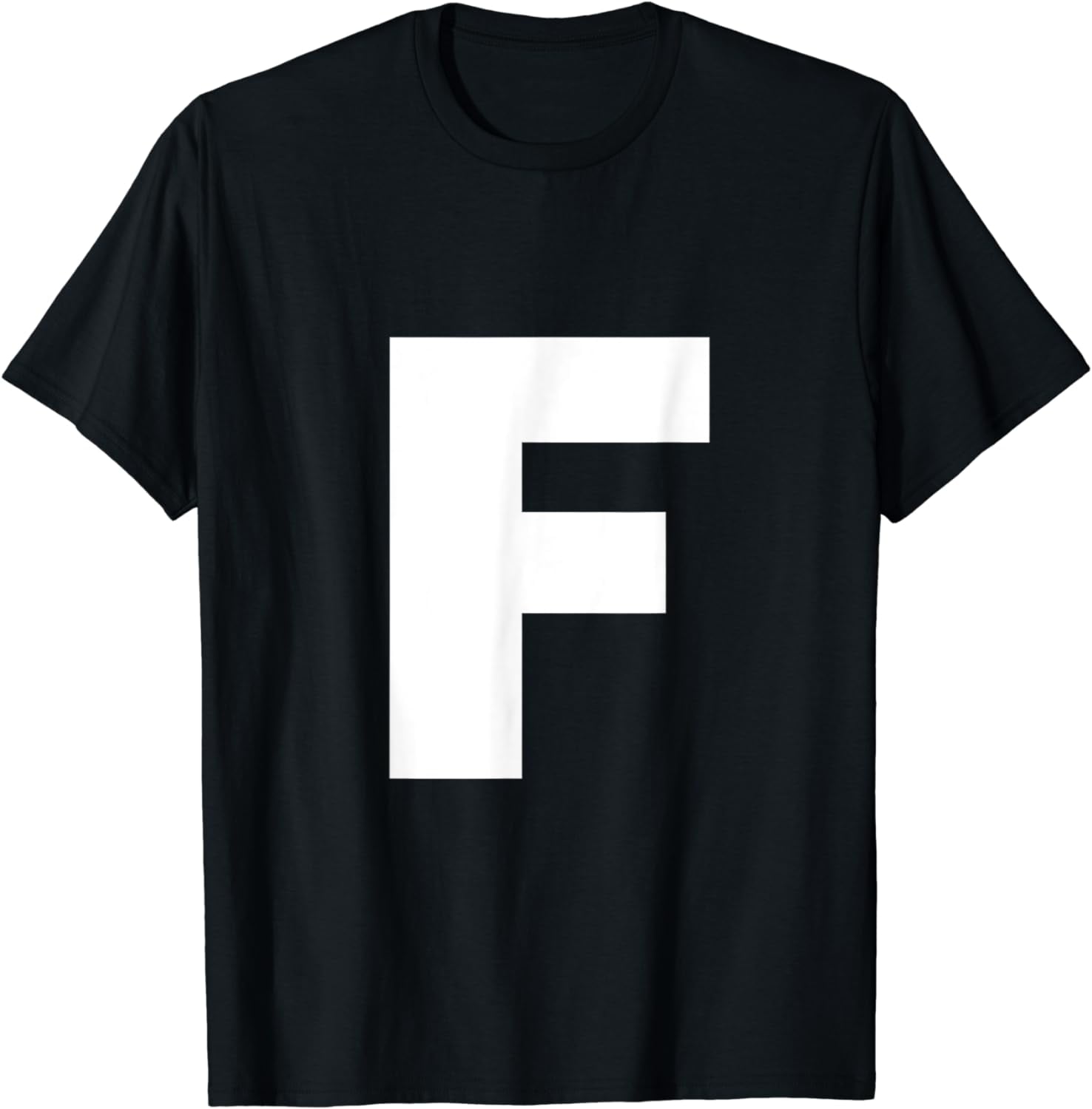 Letter F Capital Alphabet Monogram Initial T-Shirt - Walmart.com