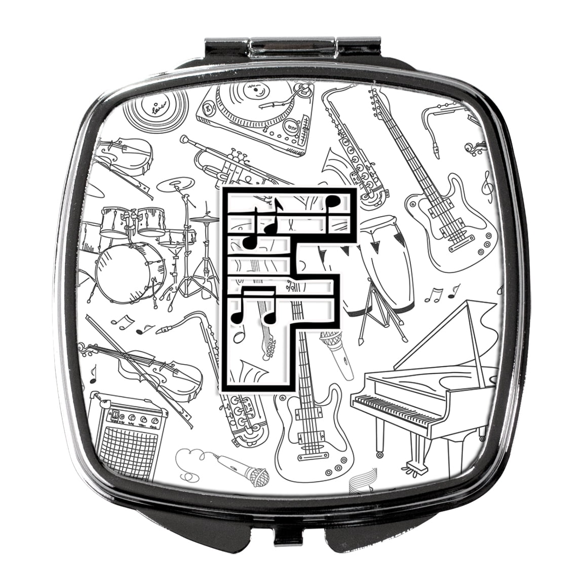 Letter F Musical Note Letters Compact Mirror - Walmart.com