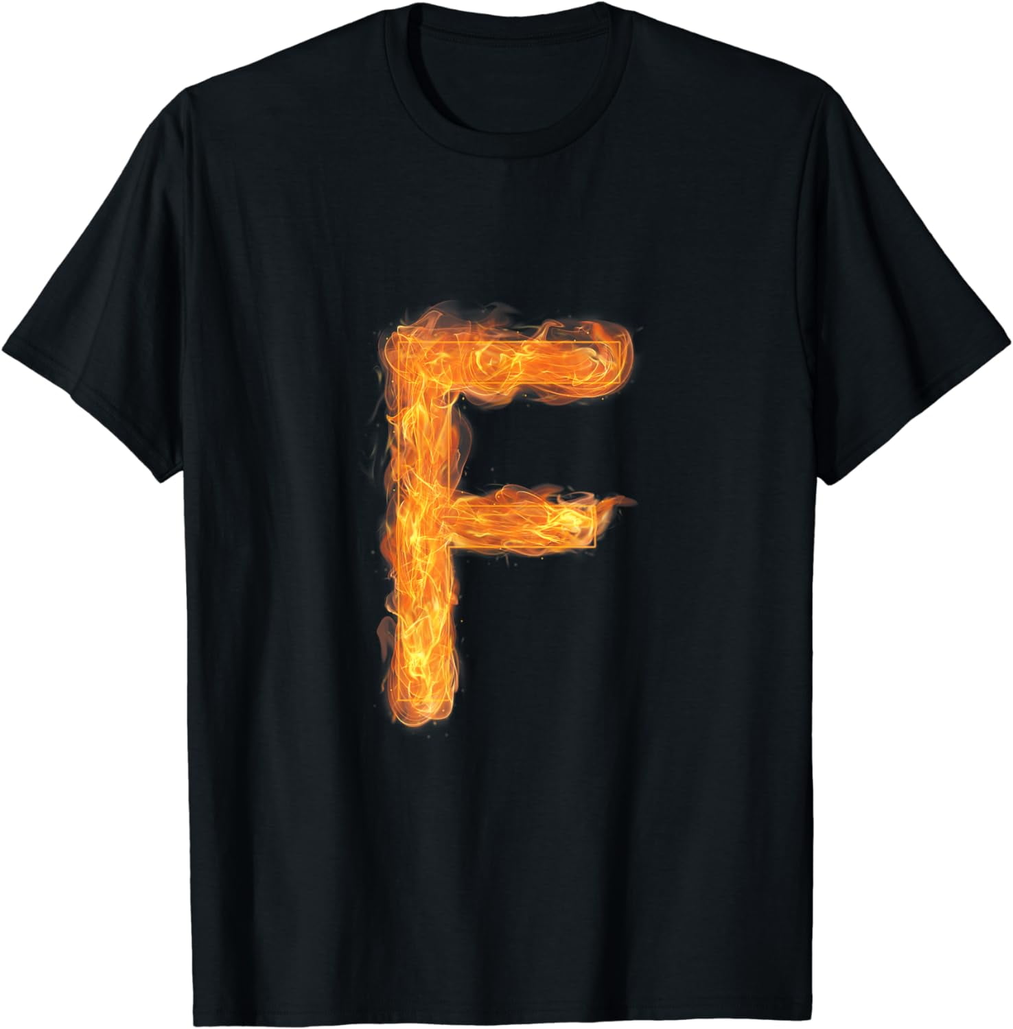 Letter F Sign Alphabet Last Name Consonants Fire Flame Gift T-Shirt ...