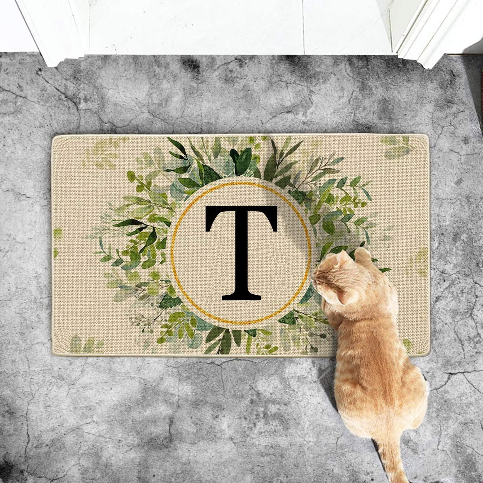 Letter Family Surname Initial Letter Door Mat Letter Mat C A Polyester ...