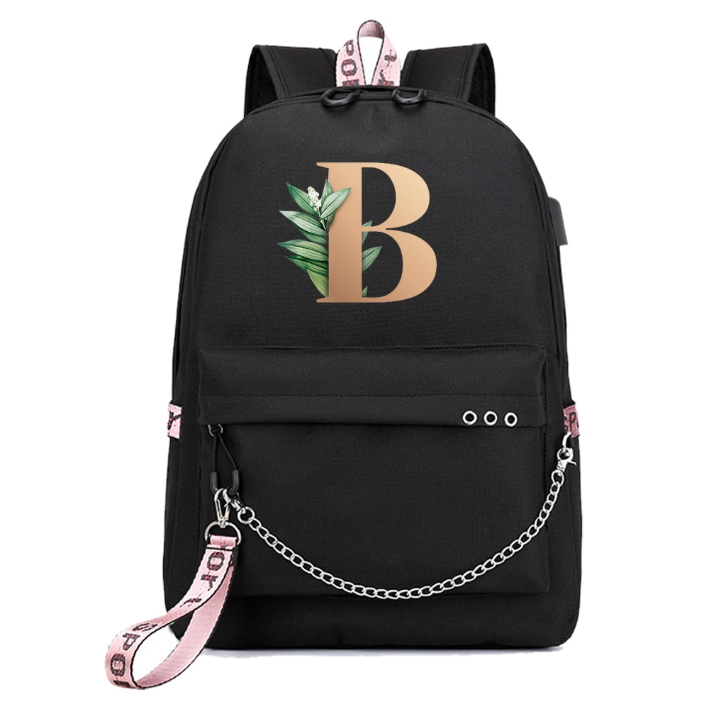 Letter Font A B C D E F G for Name Backpack Popular Music Fashion ...
