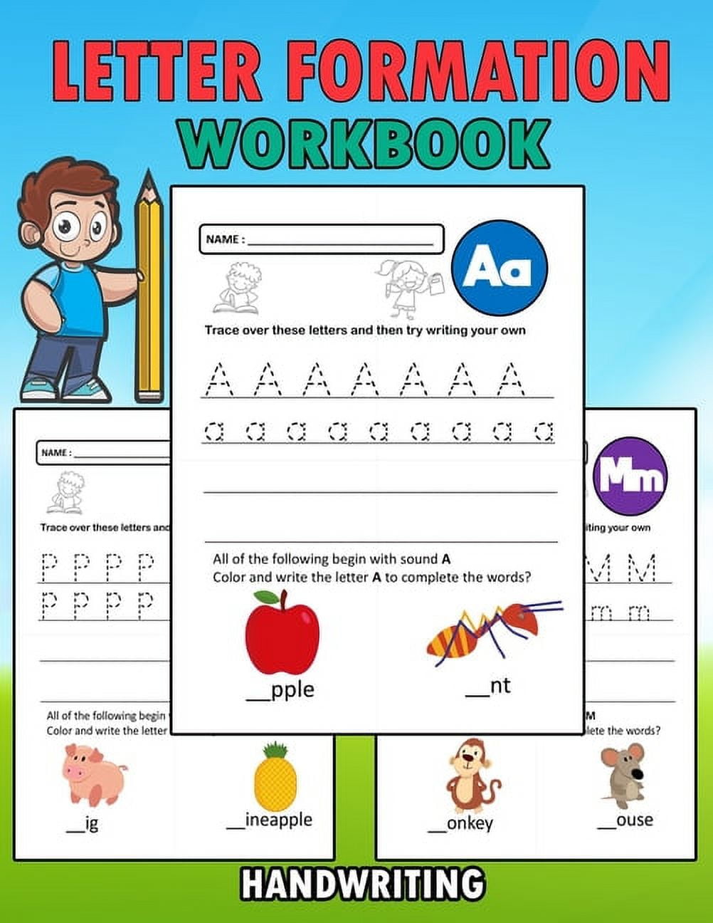 Letter Formation Workbook: Letter Formation Activities For Kids, Help ...