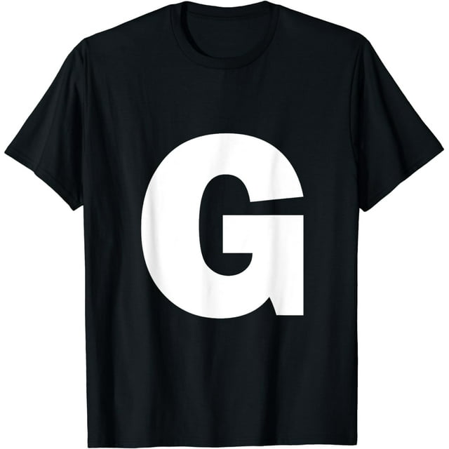 Letter G Capital Alphabet Monogram Initial T-Shirt - Walmart.com