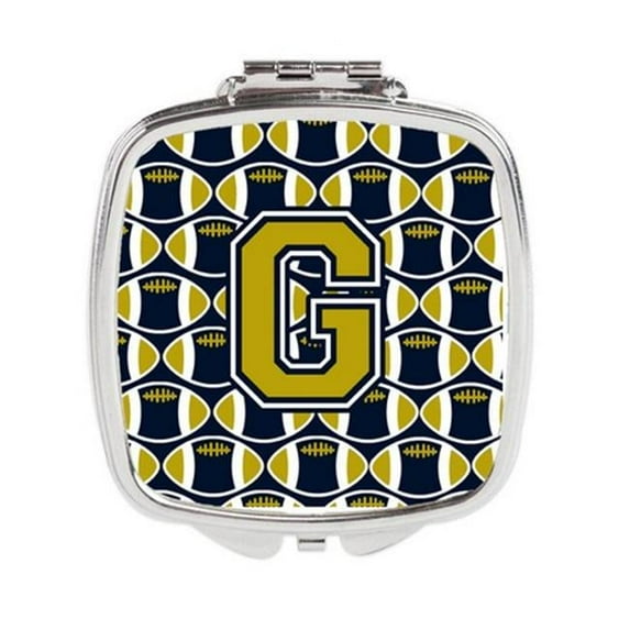 Letter G Football Blue & Gold Compact Mirror - Walmart.com