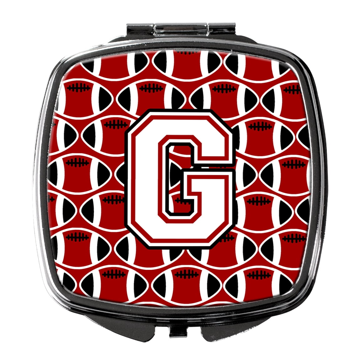 Letter G Football Cardinal and White Compact Mirror CJ1082-GSCM ...