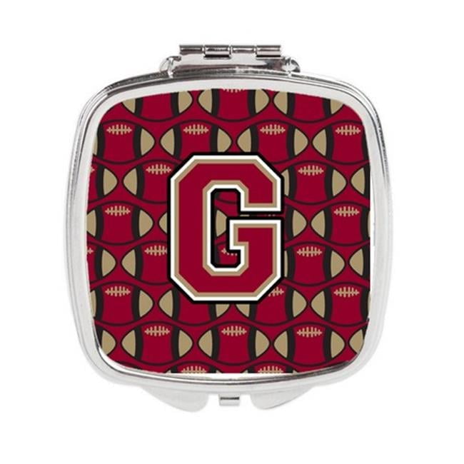 Letter G Football Garnet & Gold Compact Mirror - Walmart.com