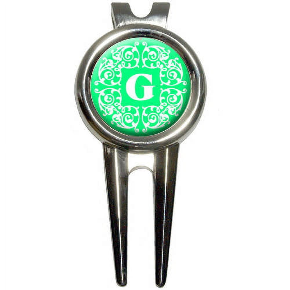 Letter G Initial Teal And White Scrolls - Walmart.com