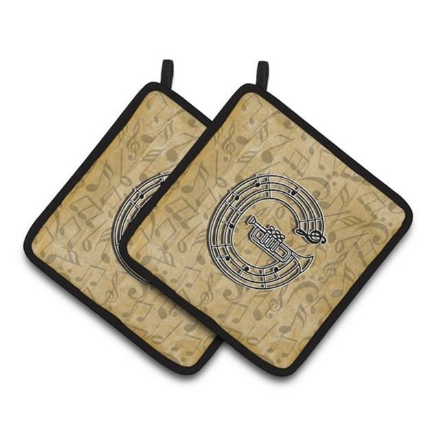Letter G Musical Instrument Alphabet Pair of Pot Holders - Walmart.com