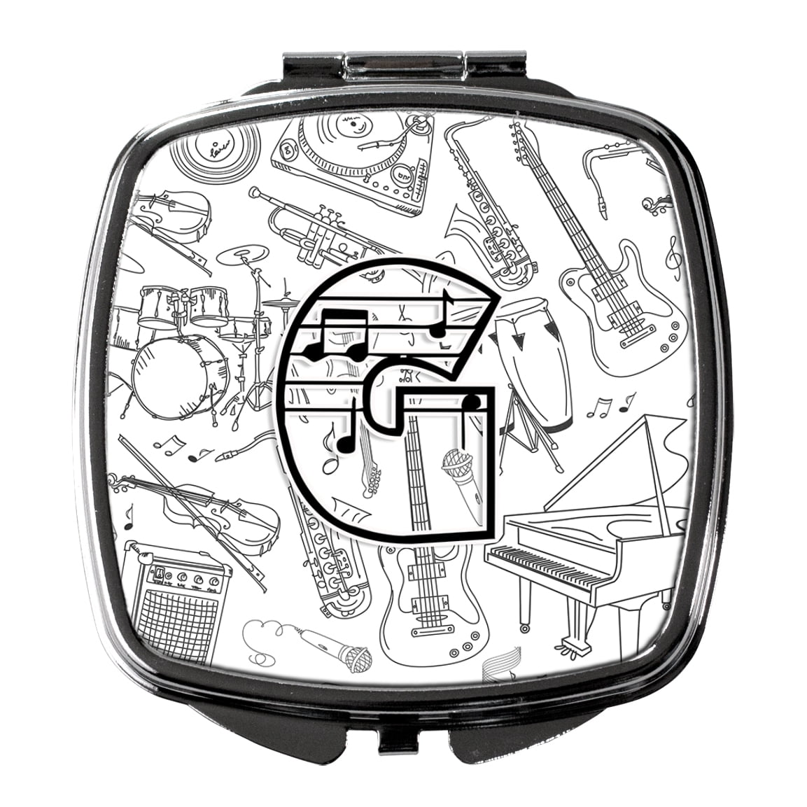 Letter G Musical Note Letters Compact Mirror - Walmart.com