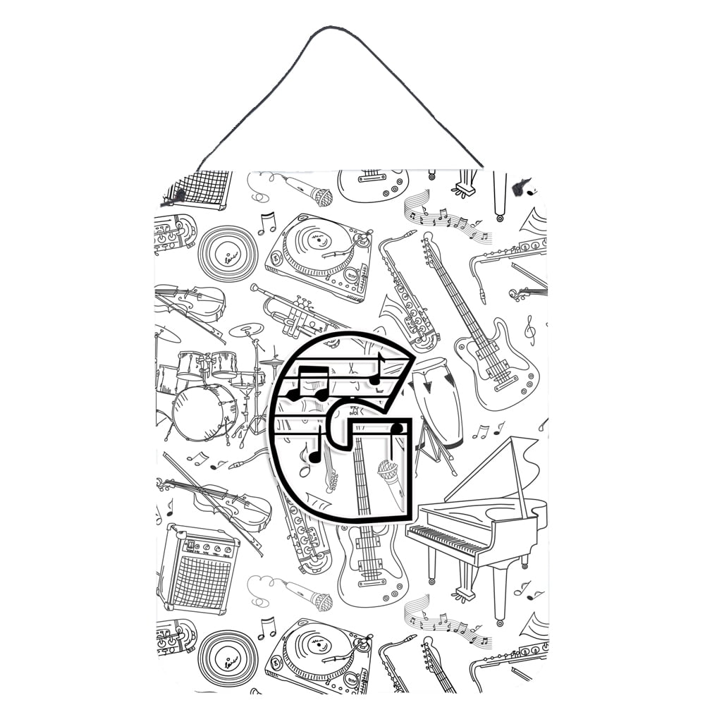 Letter G Musical Note Letters Wall or Door Hanging Prints - Walmart.com