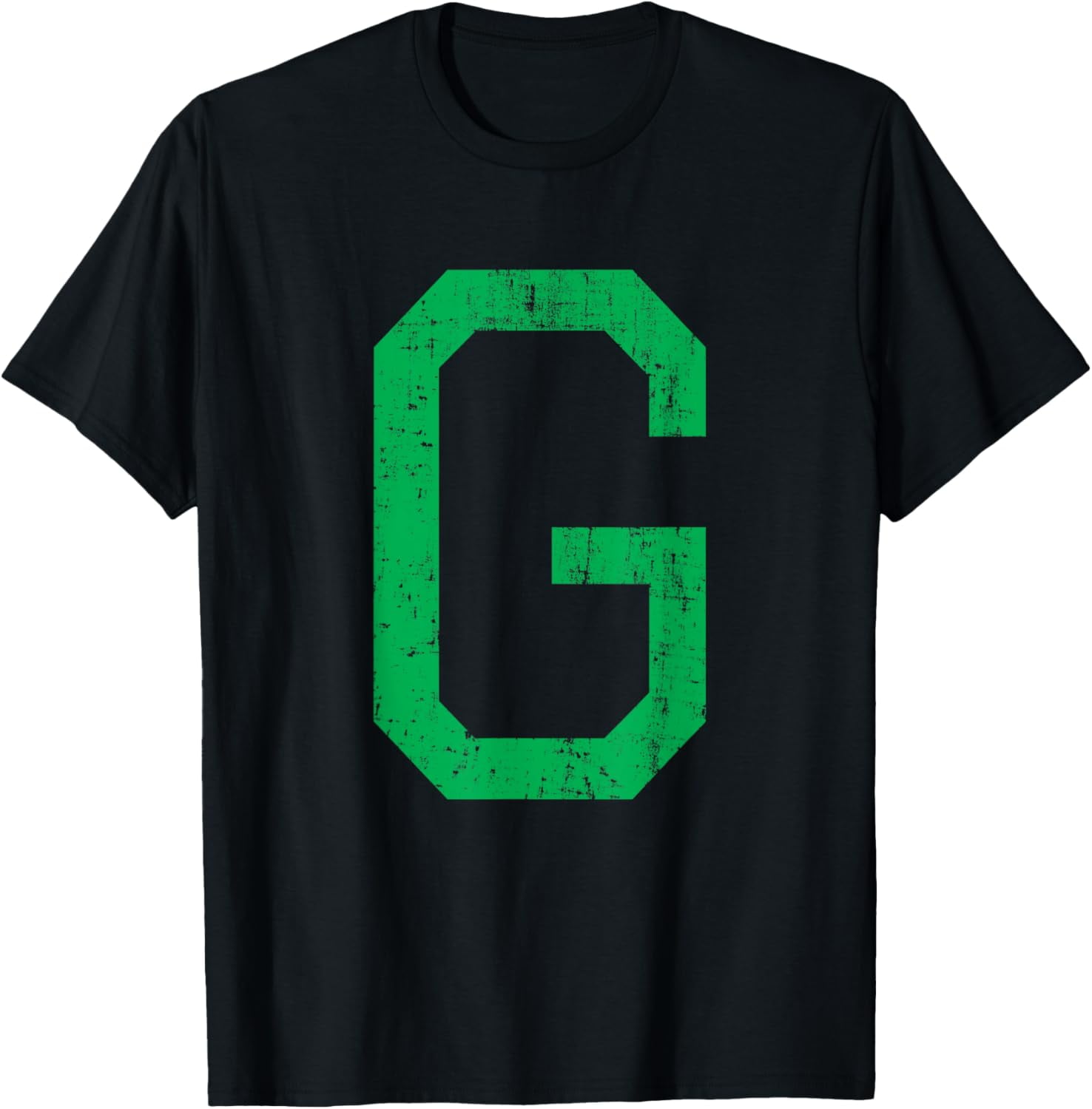 Letter G Uppercase Alphabet Initial Classic School College T-Shirt men ...