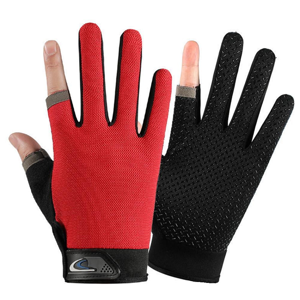 Letter Gloves for Men Women Versatile Open-finger Design Gloves Fishing ...