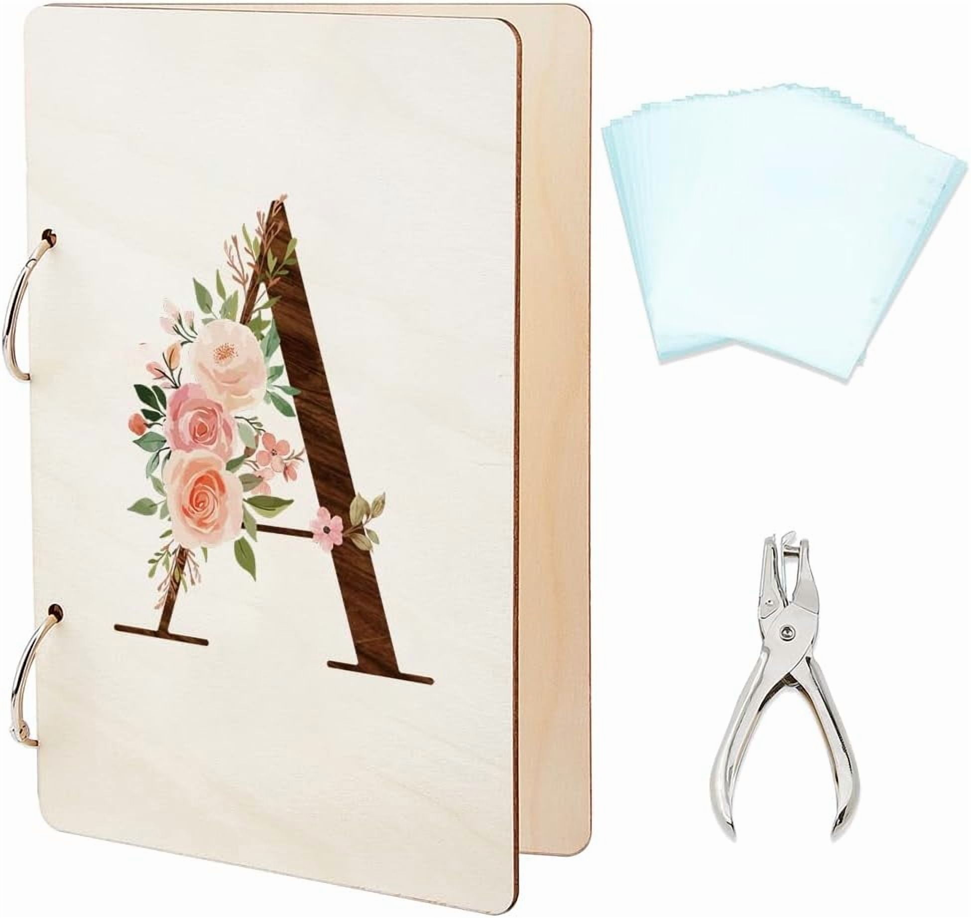 Letter A Greeting Card Organizer Flowers Postcard Binder Birthday ...
