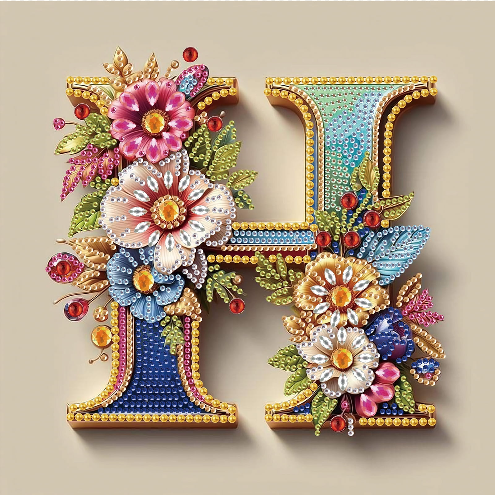 Letter H Diamond Art Painting Kit - Walmart.com