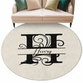 Letter H Large Area Rugs for Bedroom Living Room, Soft Non Slip Carpet ...