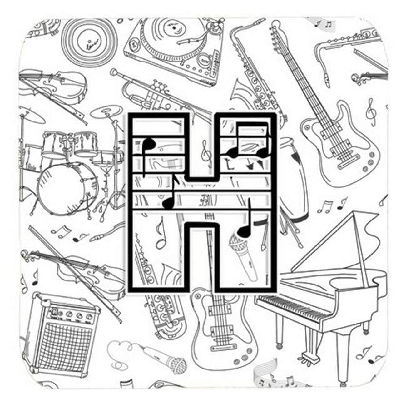 Letter H Musical Note Letters Foam Coasters- Set Of 4 - Walmart.com