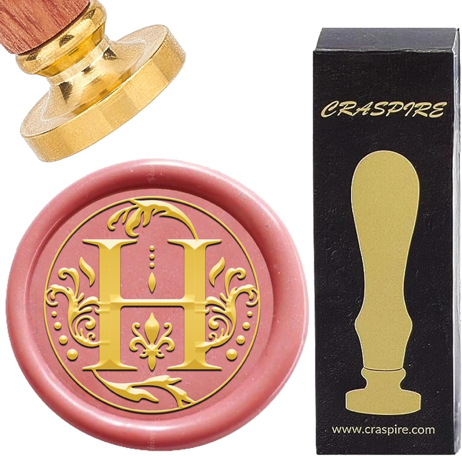 Letter H Sealing Wax Stamp Retro Alphabet Initials Wax Seal Stamps ...