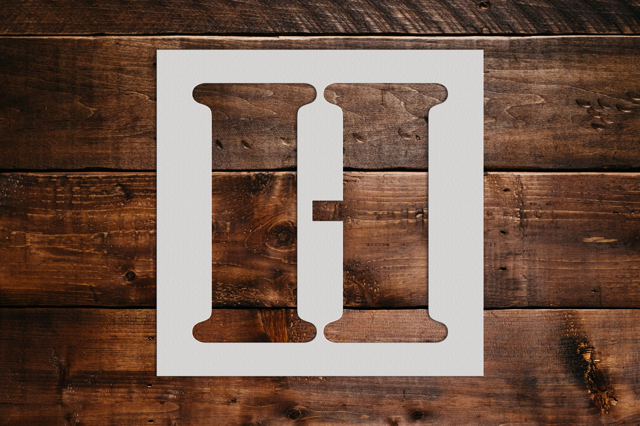 Letter H Stencil - Art and Wall Stencils (16"x16") - Walmart.com