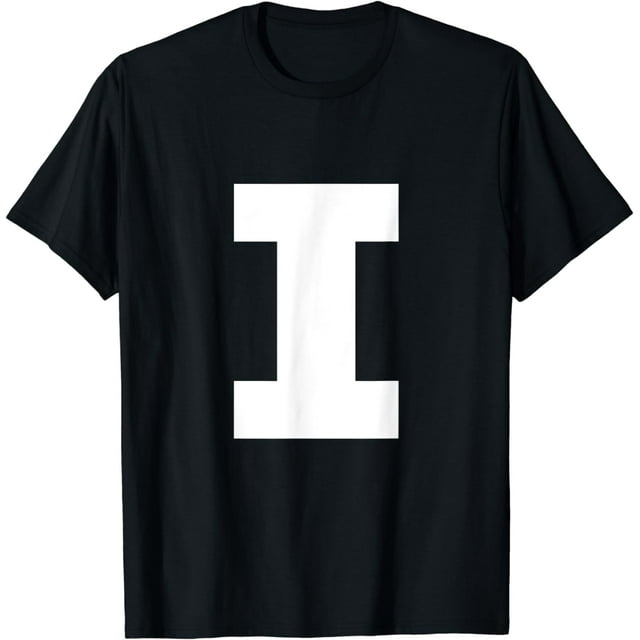 Letter I Capital Alphabet Monogram Initial T-Shirt - Walmart.com