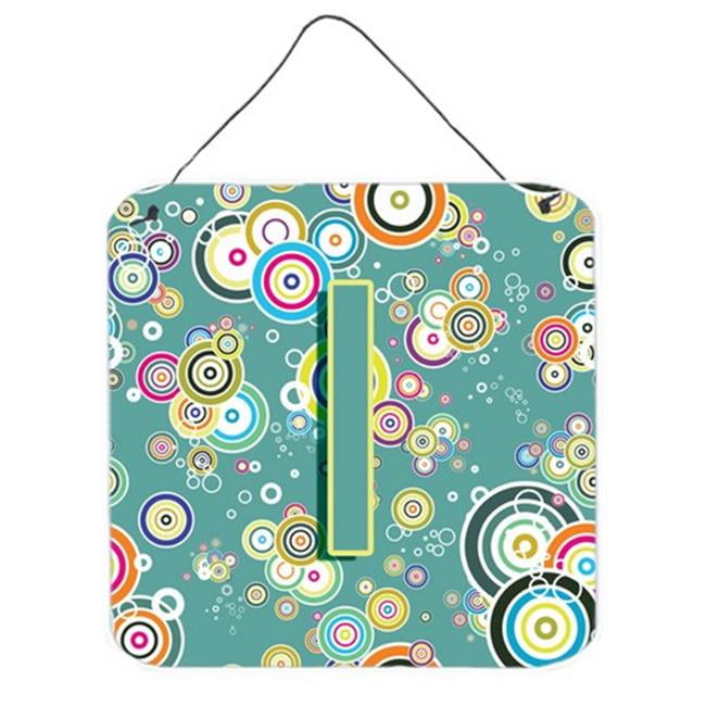 Letter I Circle Circle Teal Initial Alphabet Wall and Door Hanging ...