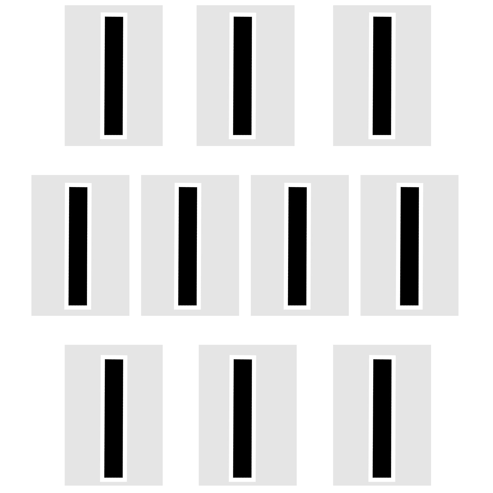 Letter I Patches Iron on Heat Transfer Letters 2 Inch Black Letter DIY ...