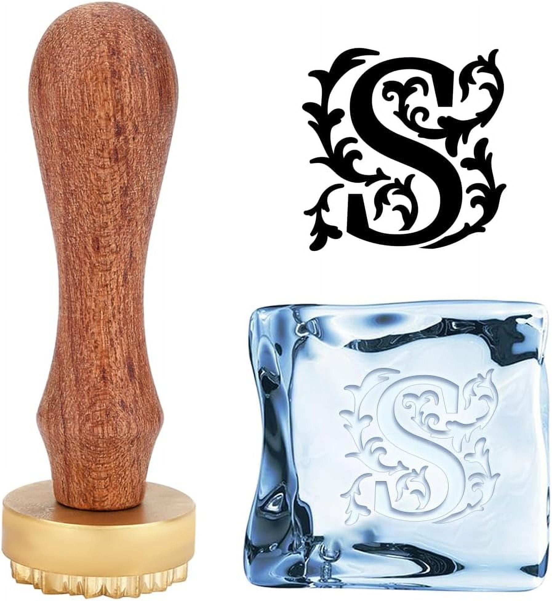 Letter Ice Stamp 1.2 Inch Letter S Ice Cube Stamp Ice Branding Stamp ...