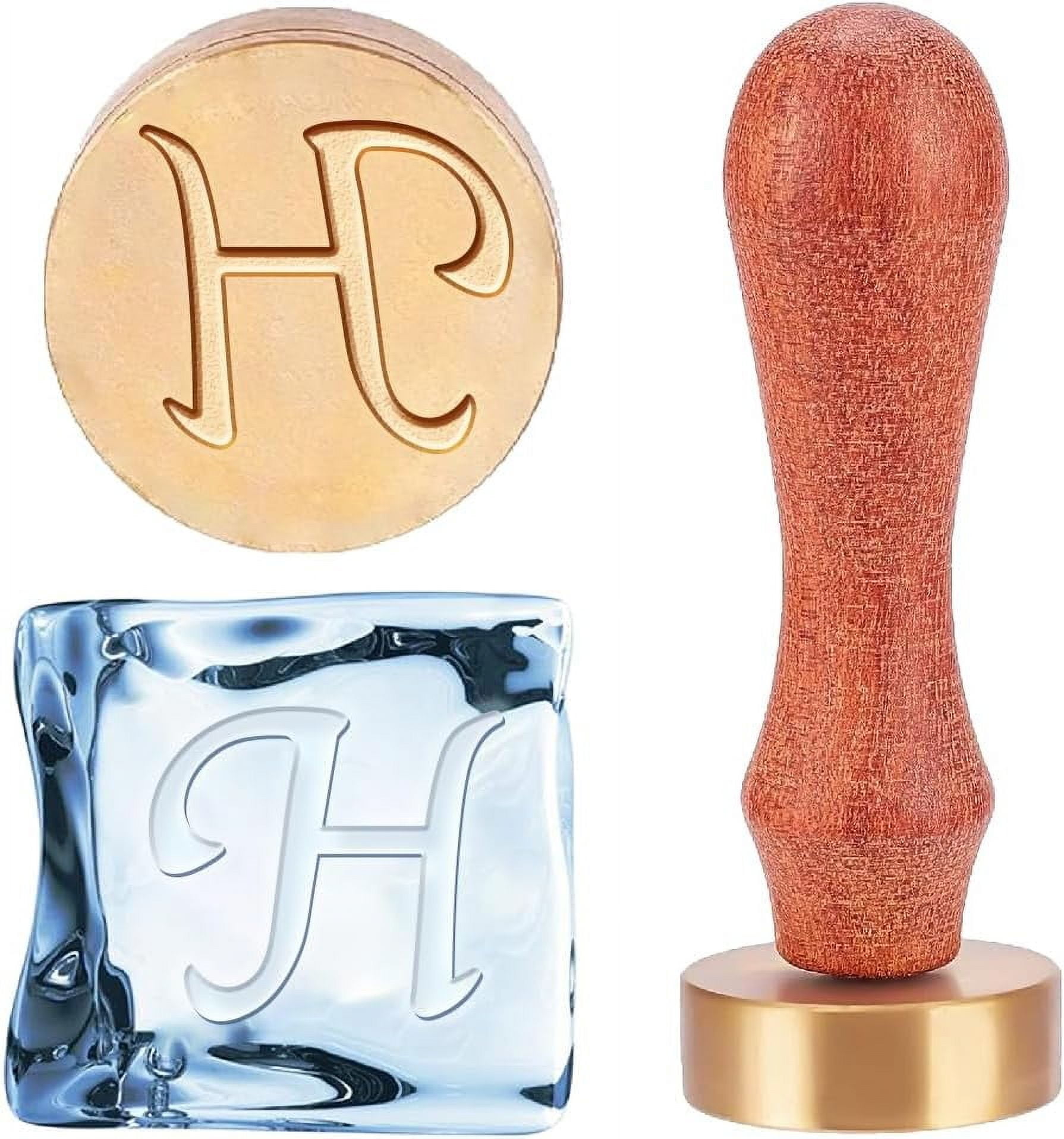 Letter Ice Stamp H Ice Cubes Press Stamp Ice Bar Drinks Stamp with ...
