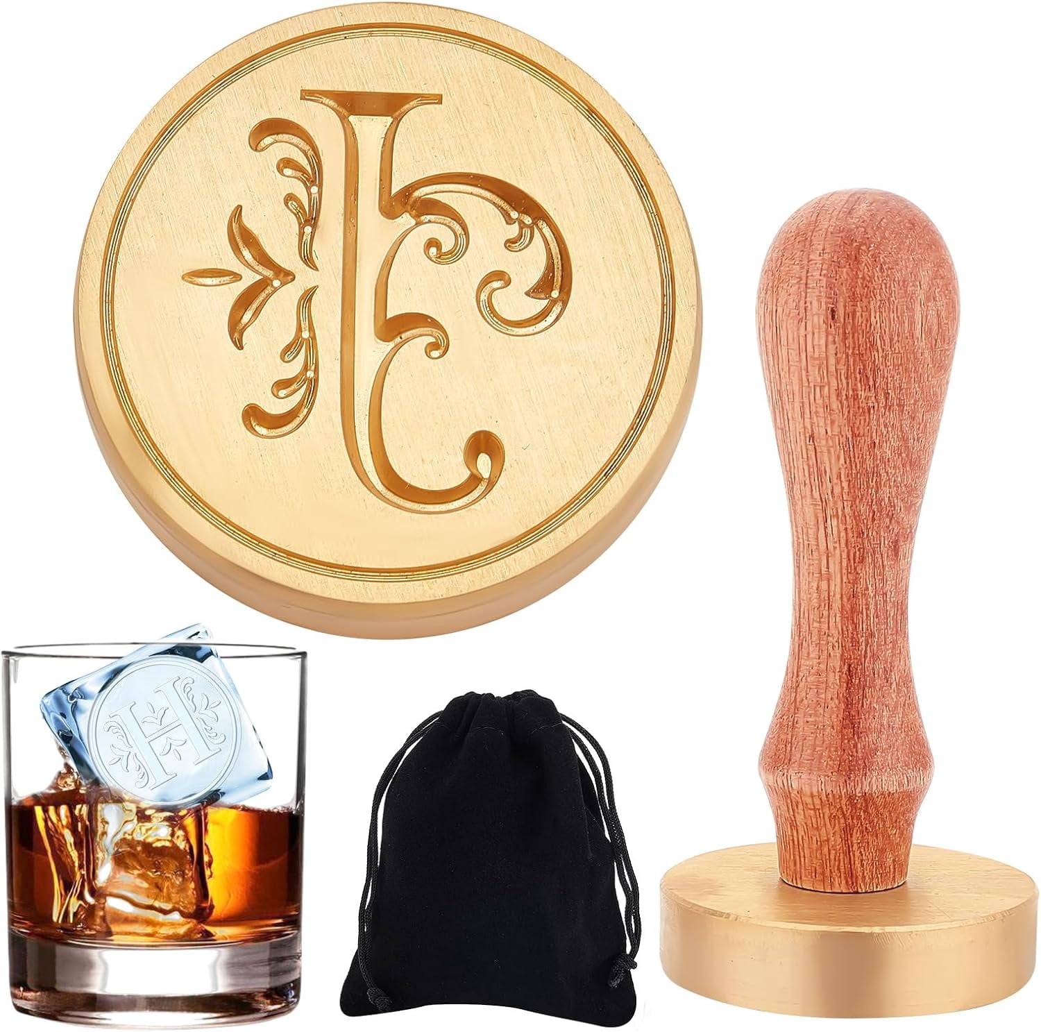 Letter Ice Stamp J Ice Cube Stamp Ice Branding Stamp with Removable ...
