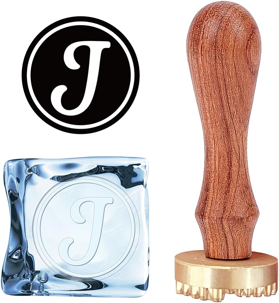 Letter Ice Stamp J Stamp Ice Branding Stamp with Removable Brass Head ...
