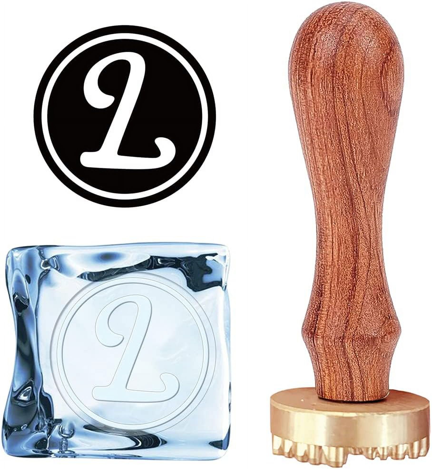 Letter Ice Stamp L Ice Cube Stamp Ice Branding Stamp with Removable ...