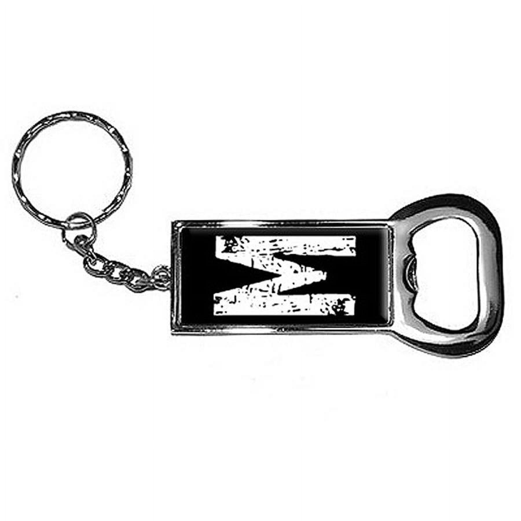 Letter Initial M Keychain Key Chain Ring Bottle Bottlecap Opener ...
