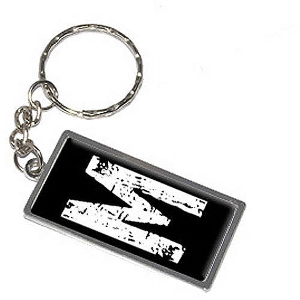 Letter Initial M Keychain Key Chain Ring - Walmart.com