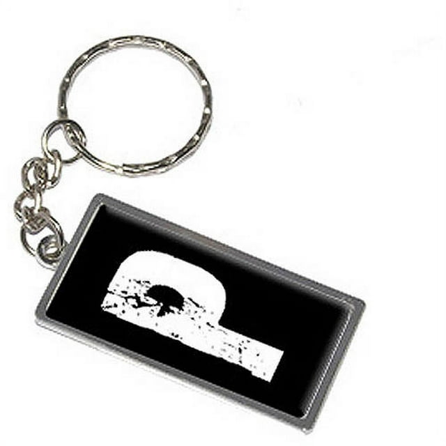 Letter Initial P Keychain Key Chain Ring - Walmart.com
