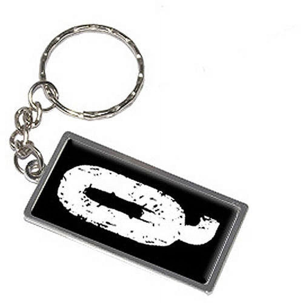 Letter Initial Q Keychain Key Chain Ring - Walmart.com