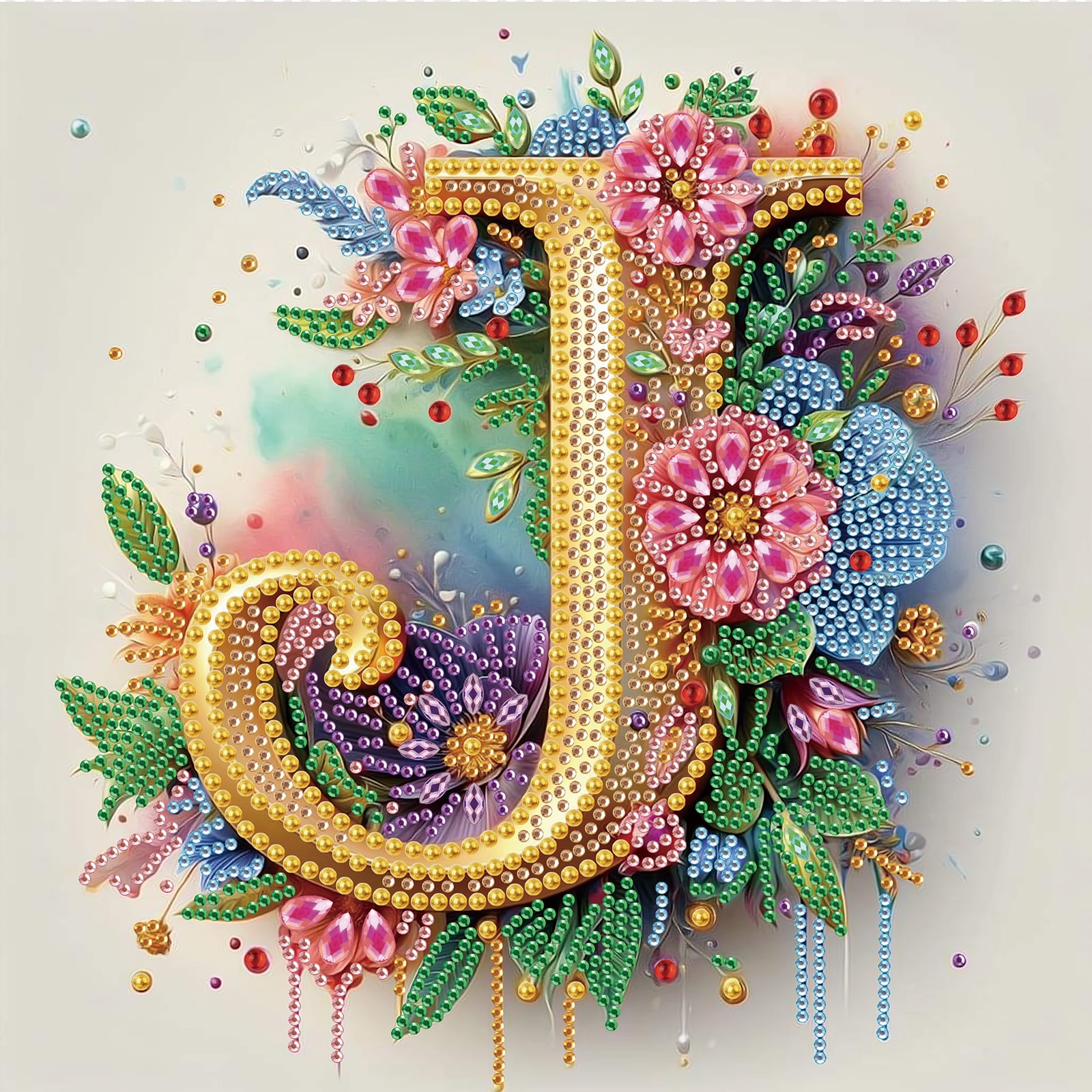 Letter J Diamond Art Painting Kit - Walmart.com